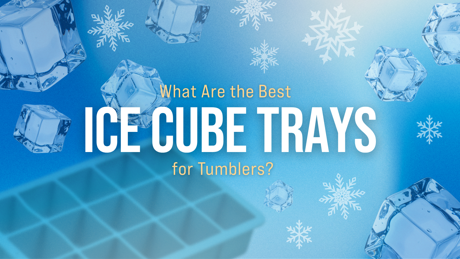 What Are the Best Ice Cube Trays for Tumblers? – The Stainless Depot