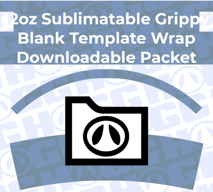 12oz Grippy Tumbler Wrap Template – The Stainless Depot