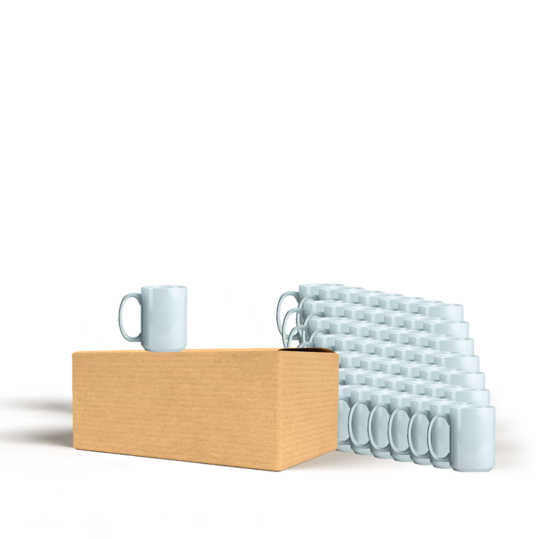 15oz Sublimatable Ceramic Coffee Mug Case (30 Units) – The Stainless Depot