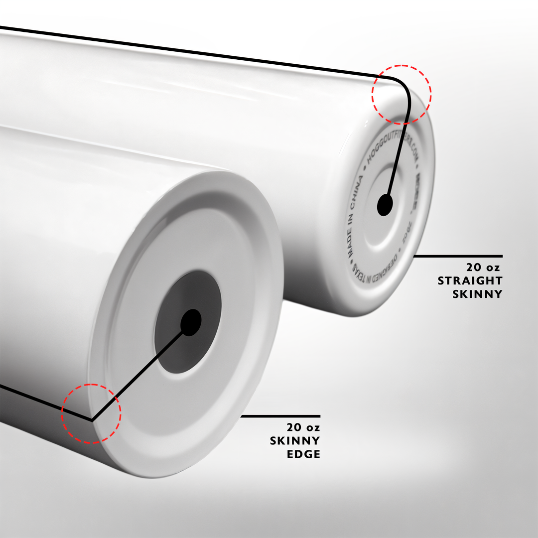 20oz SUBLIMATABLE SKINNY EDGE TUMBLER GIFT SET - 4 PACK – The Stainless ...