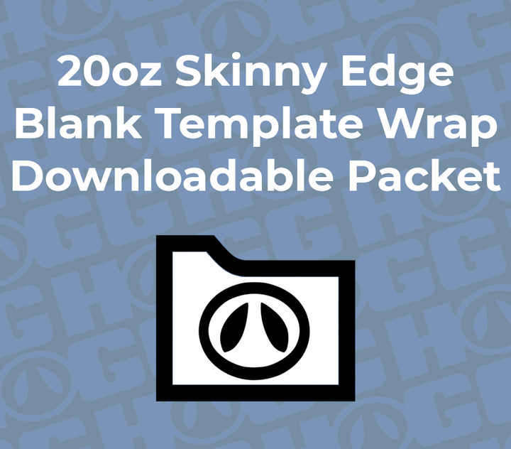20oz Skinny Edge Tumbler Wrap Template – The Stainless Depot