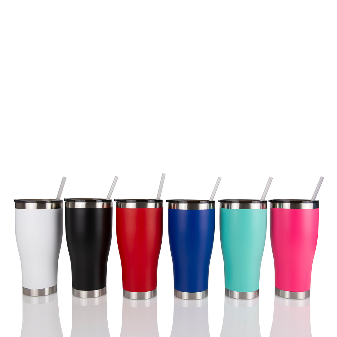 30oz Powder Coated Modern Curve Tumbler Case (24 Units) – The Stainless ...