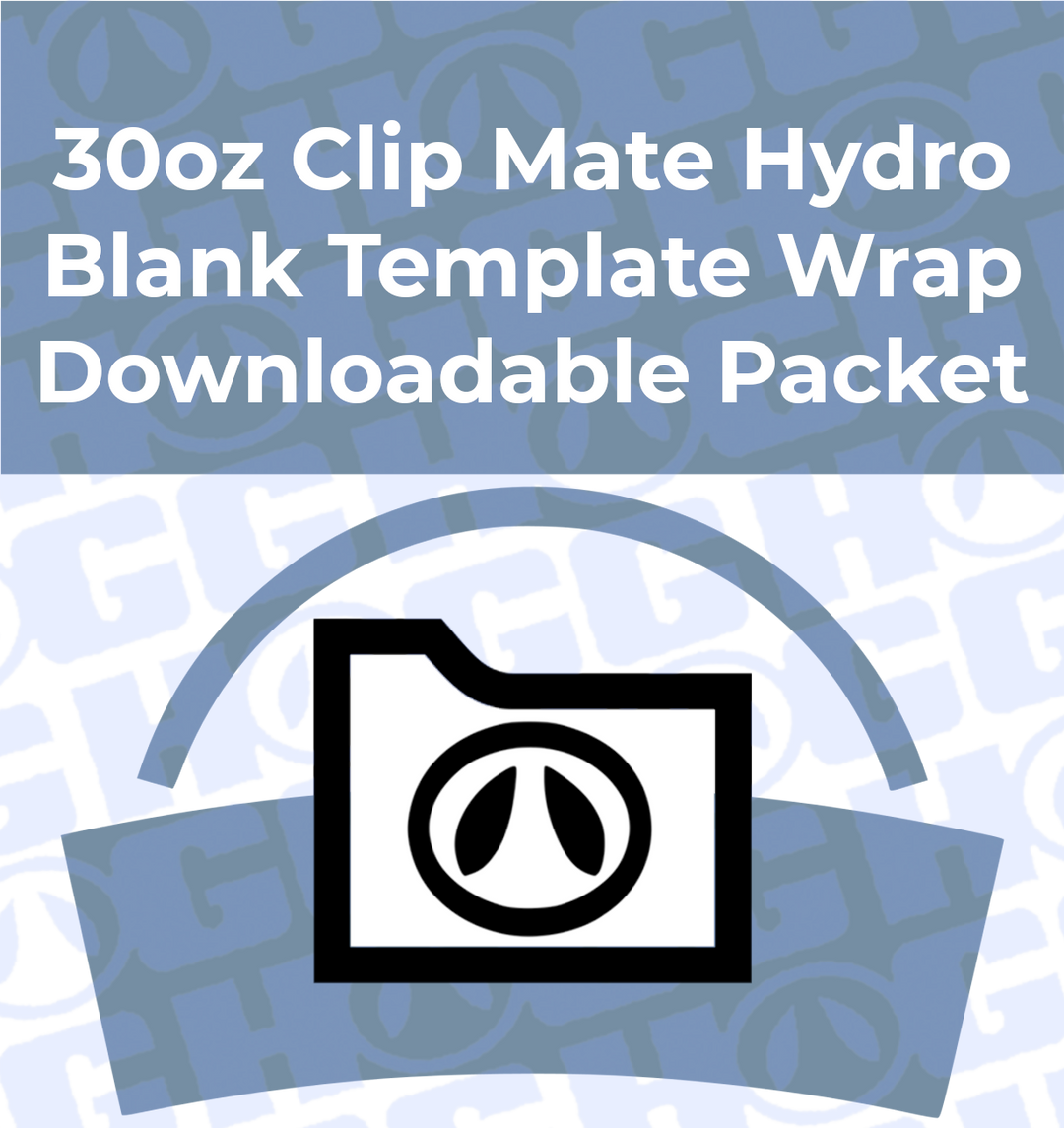 30oz Clip Mate Hydro Bottle Wrap Template – The Stainless Depot