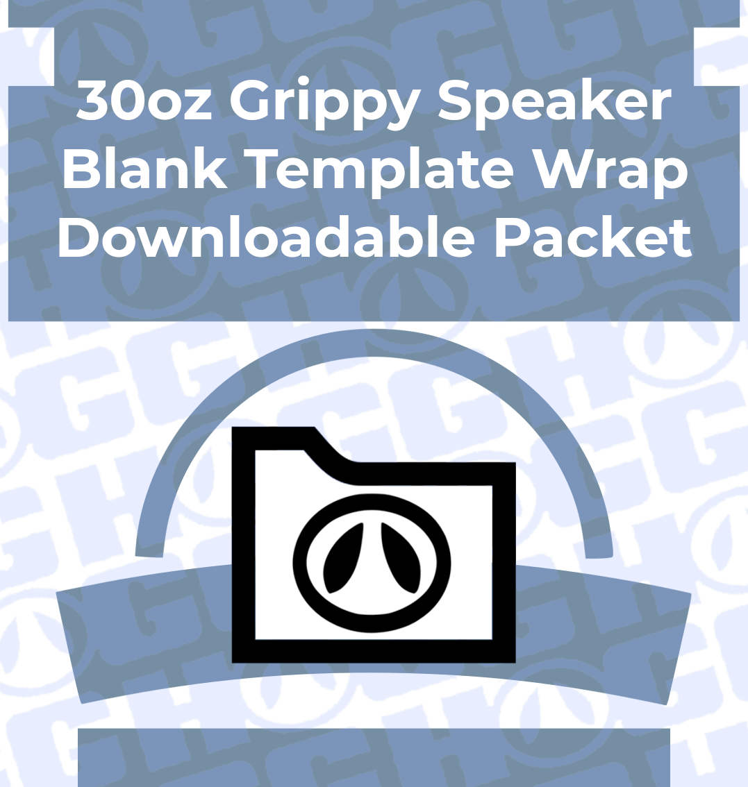 30oz Grippy Speaker Tumbler Wrap Template – The Stainless Depot