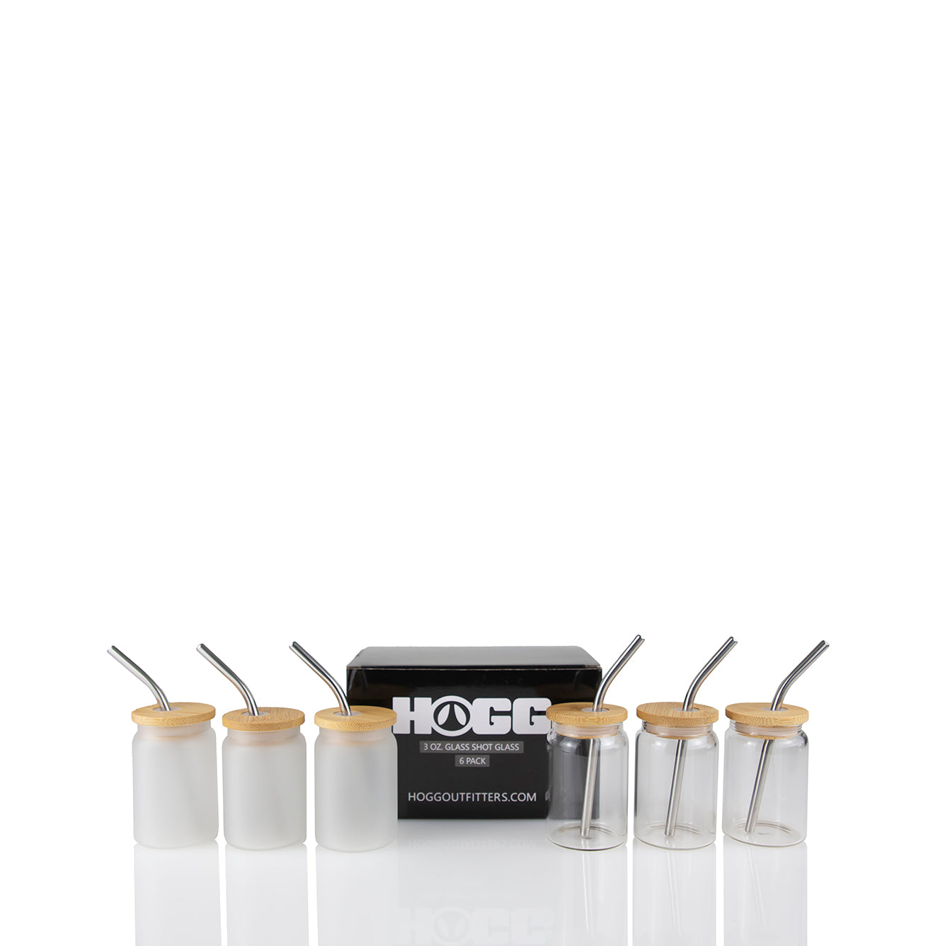 3oz SUBLIMATABLE GLASS SHOT GLASS - MATTE & CLEAR 6 PACK – The ...