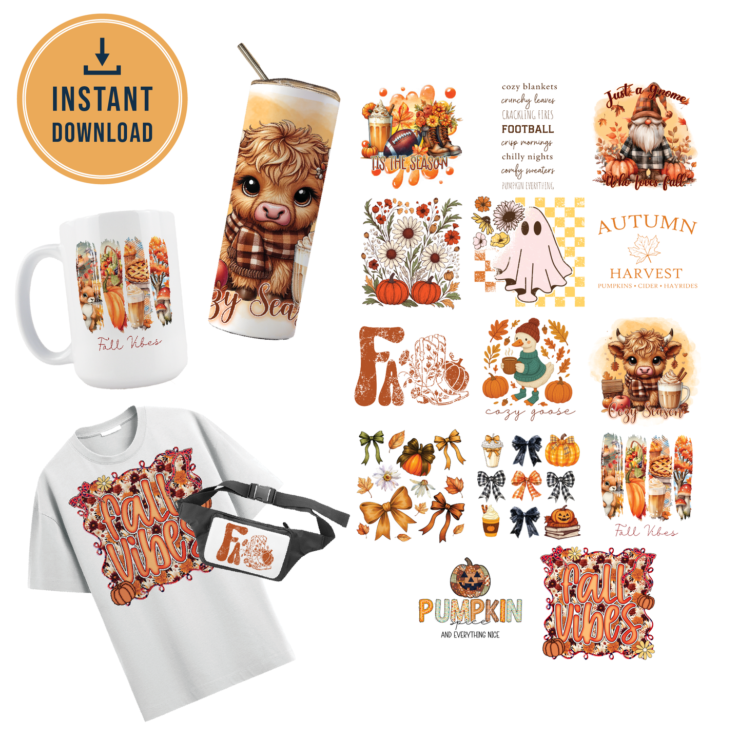 Multi Product Use - Digital Sublimation Designs - Fall 2025 – The ...