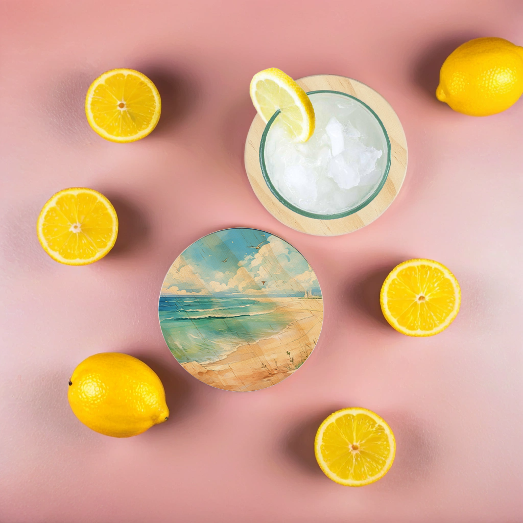 SUBLIMATABLE WOODEN COASTER SET (4 PACK) – The Stainless Depot