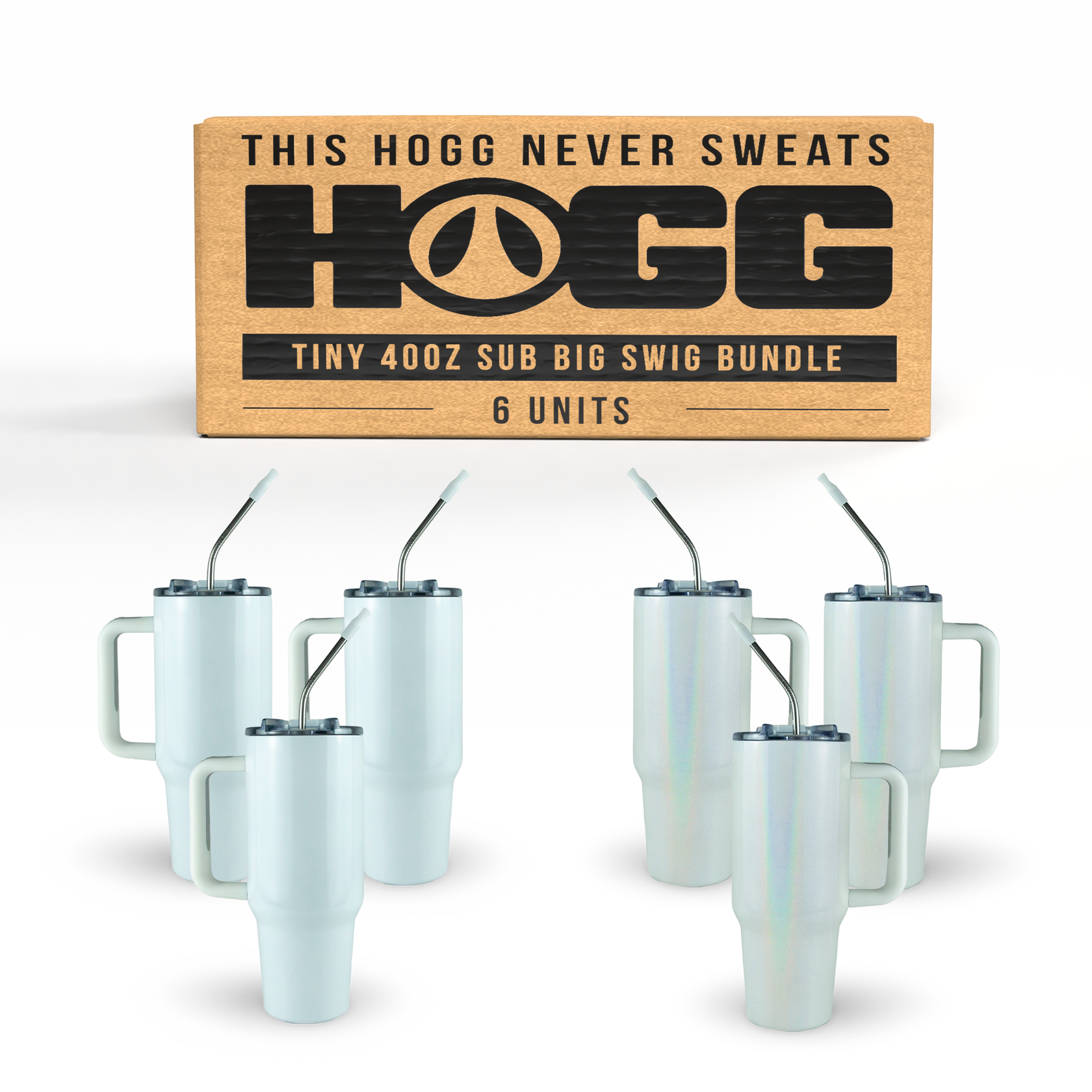 Tiny 40oz Sublimatable Big Swig Bundle (6 Units) – The Stainless Depot