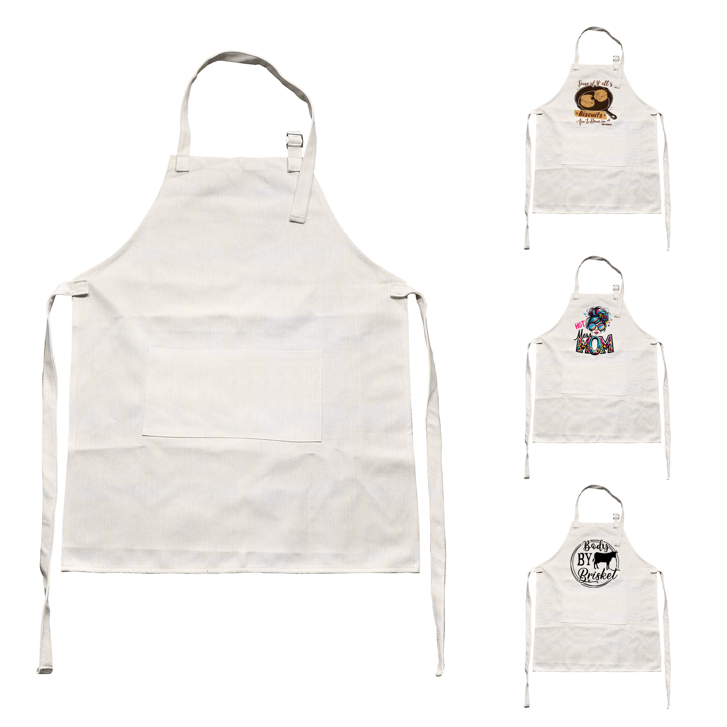 SUBLIMATABLE LINEN APRON – The Stainless Depot