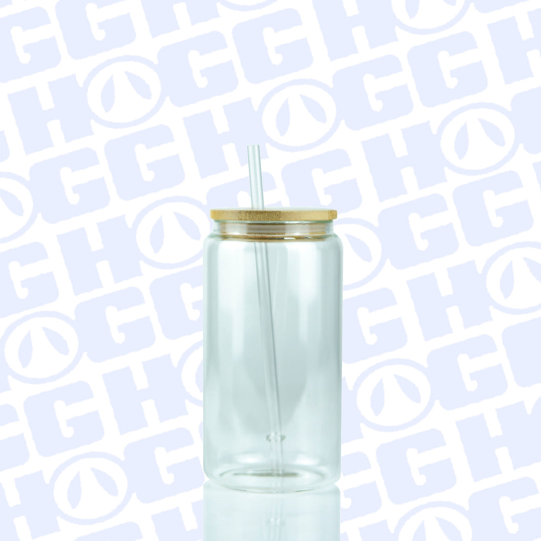 16oz Sublimatable Clear Glass Can Tumbler W/ Lid & Straw – The ...