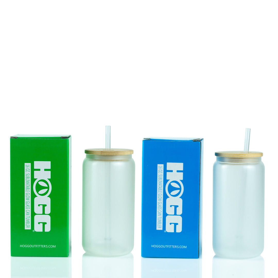 16oz Sublimatable Glow Glass Can Tumblers – The Stainless Depot