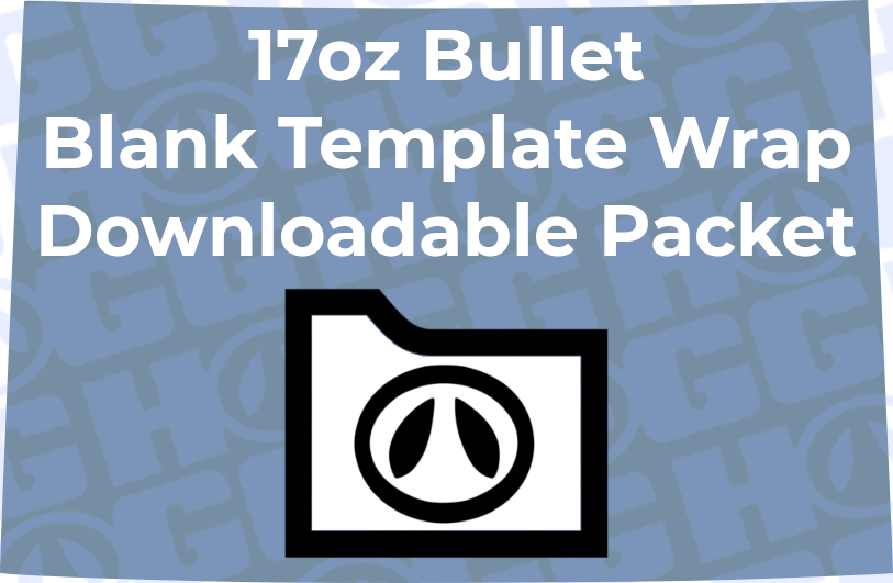 17oz Bullet Wrap Template – The Stainless Depot