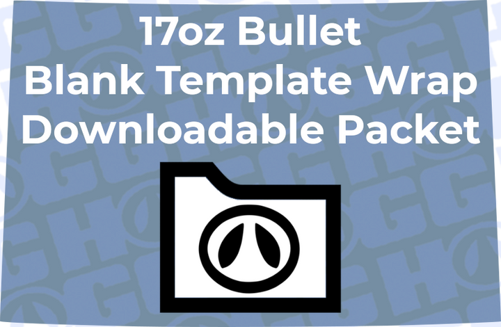 17oz Bullet Wrap Template – The Stainless Depot