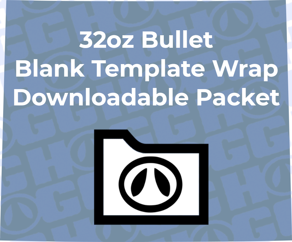 32oz Bullet Wrap Template – The Stainless Depot