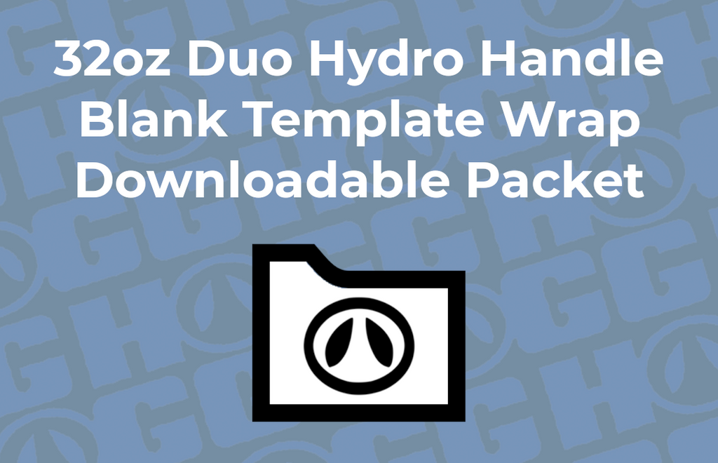 32oz Duo Hydro Handle Wrap Template – The Stainless Depot