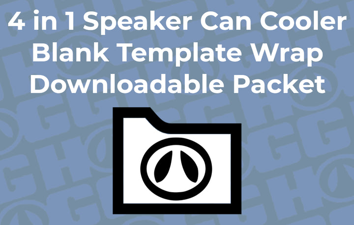 4-In-1 Sublimatable Speaker Can Cooler Wrap Template – The Stainless Depot